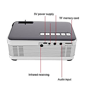 Mini Projector 1080P HD Portable Projector Supports HDMI On The Same Screen Home Apartment Must Haves Electronics Tech Gadgets Mini TV Birthday Gifts for Men Personalized Gifts