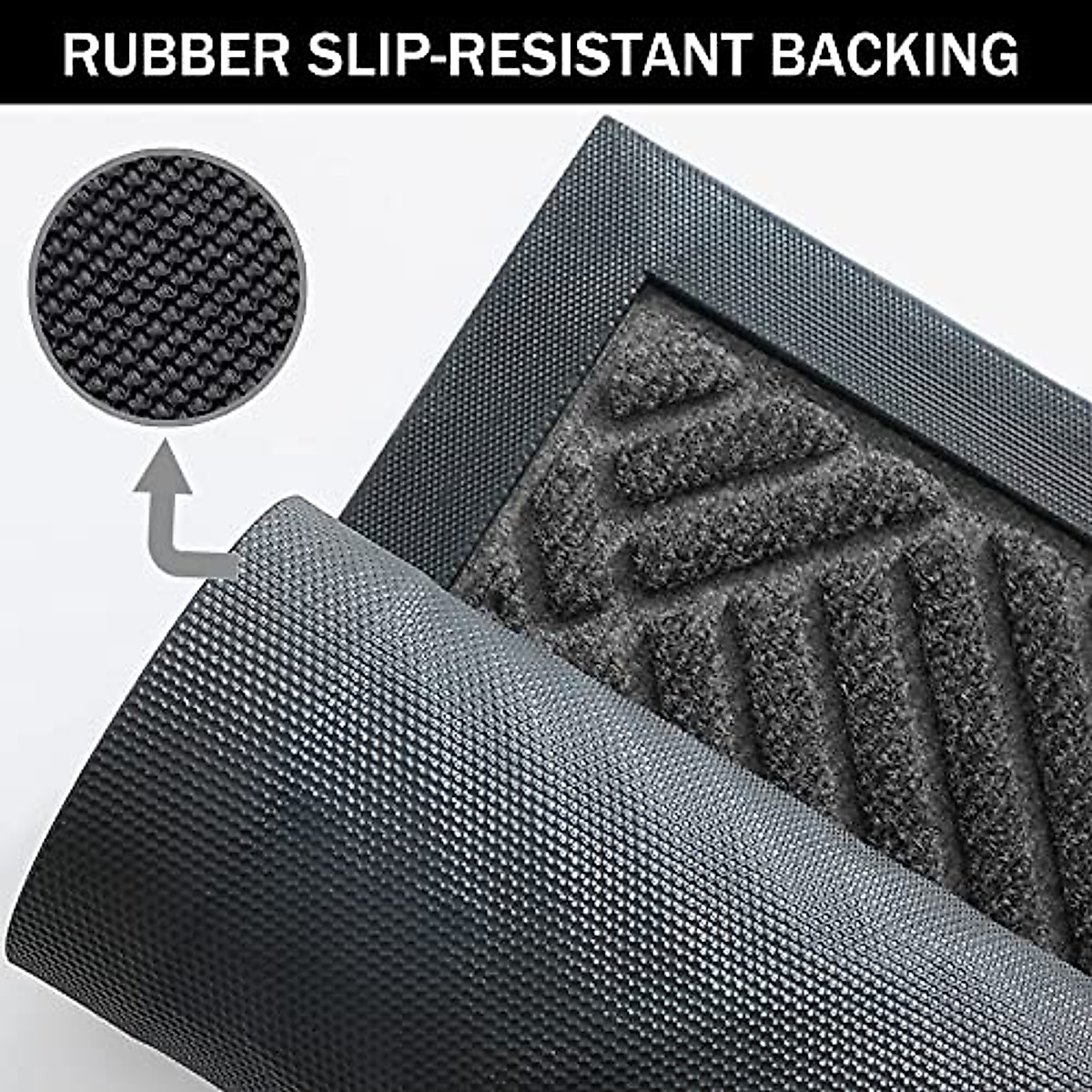 Ledordor Front Door Mats, Welcome Mats with Rubber Backing, Easy Clean Patio Entrance Mat, All Weather Entry and Back Yard Door Mat, Indoor and Outdoor Safe 17.5" * 29"