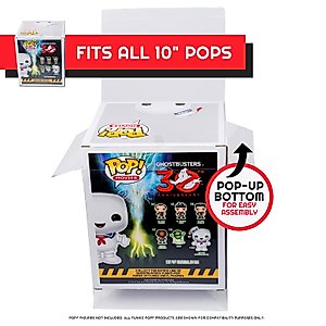 EVORETRO Funko Pop Protector - 10-Pack - Funko Pop Display Case - Glow in The Dark Edges Compatible with All Standard 4" Funko Pop Figures, 0.40 mm Thick & Stackable, Will Last for Years to Come.