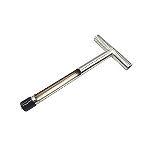 Soil Sample Probe 12 Inch with Reusable Soil Sampler Bags,Stainless Steel T-Style Handle Soil Test Kit,Soil Probe Rod for Soil Sampling Plant Care/Agriculture/Garden/Farm/Golf Course (12”S/T-Style)