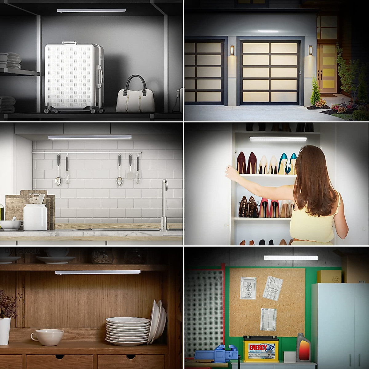 BLS 84 LED Closet Lights Battery Powered LED Lights, Super Bright Under Cabinet Lighting, Motion Sensor Light Indoor, Wireless Lights, 3200mah Rechargeable Battery Operated Lights, 120 Days Run Time