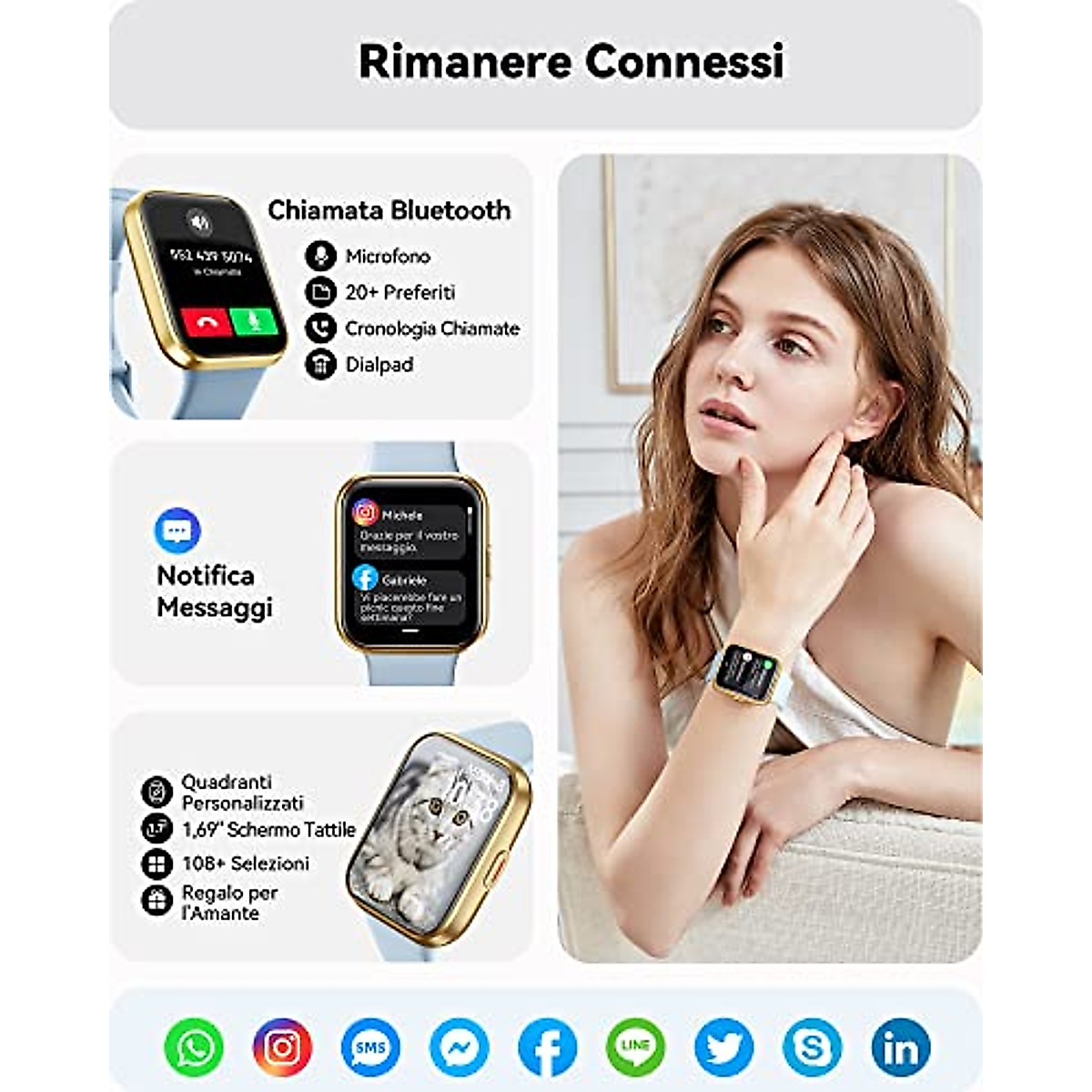 ENOMIR Smart Watch for Men Women(Answer/Make Call), Alexa Built-in,Fitness Watch with Heart Rate SpO2 Sleep Monitor 100 Sports 5ATM Waterproof Activity Trackers and Smartwatches for iOS&Android Phones