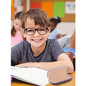 3 Sets Hard Shell Eyeglasses Case Fabric Portable Drawstring Bag with Cleaning Cloth for Glass Storage