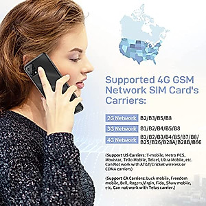 Blackview Unlocked Smartphones, A55 Phone, 6.5" HD+, 3 SIM Card Slots, 16GB ROM/SD 128GB Expandable , 4780mAh, 4G Dual SIM Cell Phones, Android 11 OS T-Mobile Phone