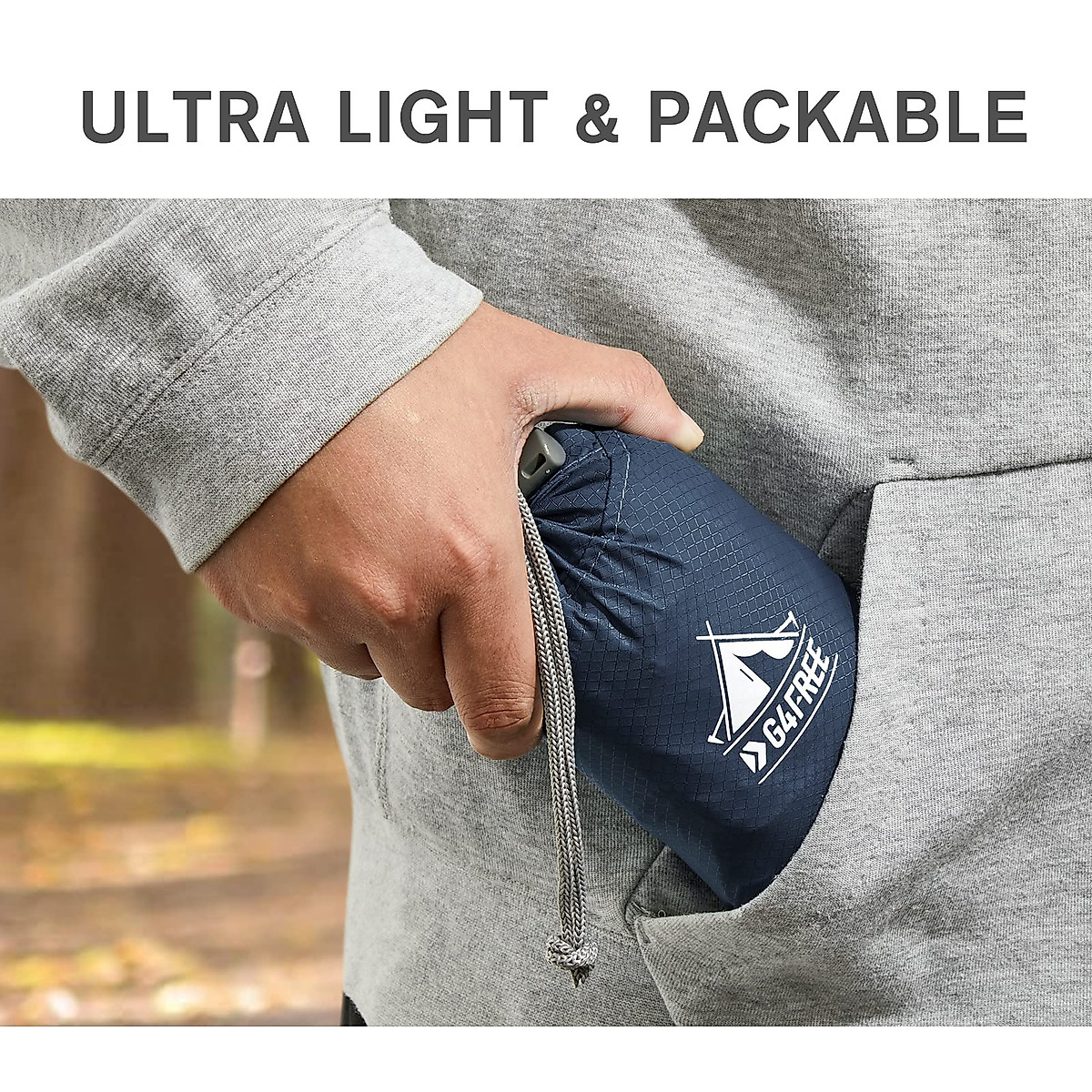 G4Free 16L Hiking Daypack, Lightweight Packable Small Backpack for Travel Camping Outdoor Men Women