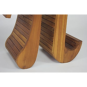 AquaTeak Patented Pi-Shaped Teak Bench