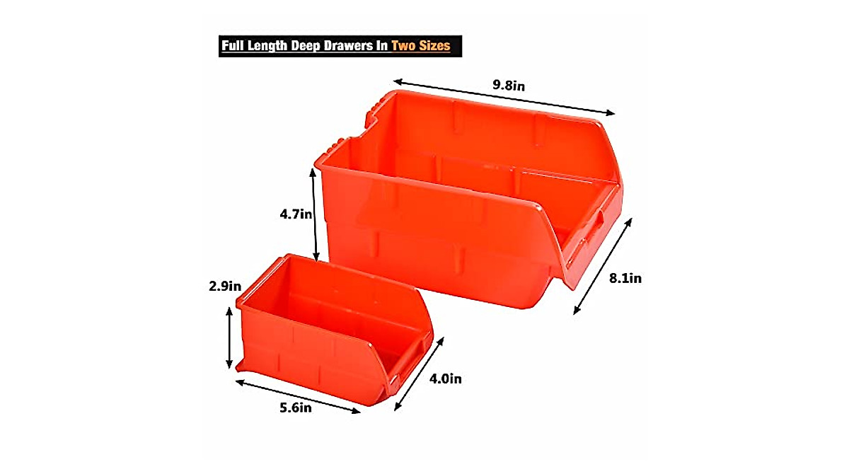 Wallmaster Wall Mounted Storage Bins - Space Saving Solution