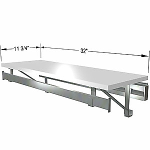 Arrange A Space Single Shelf Single Hang Closet System 32” White RCMSY.32.W