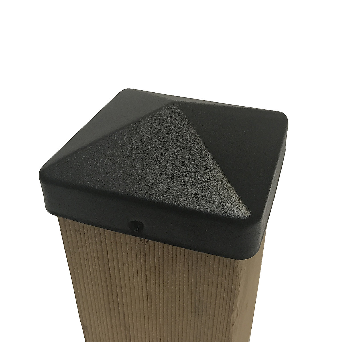 Nuvo Iron US-PCP11BLK US-4x4 Eazy Pyramid Cap, 4" x 4" (Fits Over 4” x 4” Nominal USA retailers Square Posts), Black