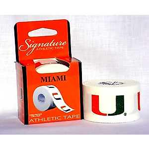 Athletic Tape - Univ of Miami Hurricanes (1.5in X 10yds)