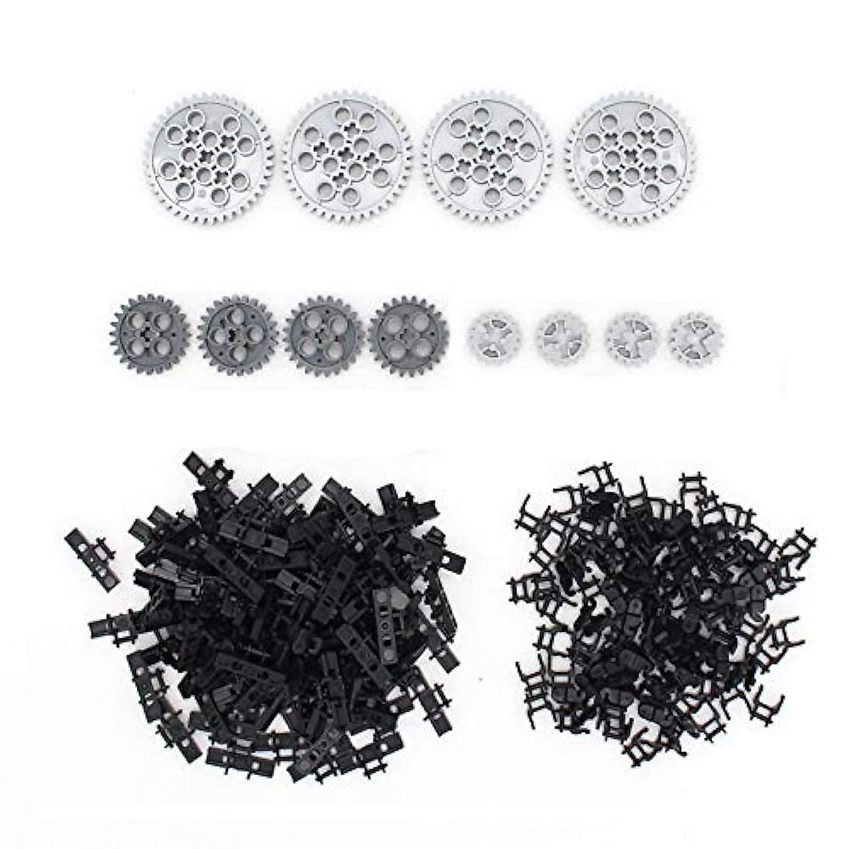Building Blocks Parts Tank Track Wheels Treads Chain Links Motorcycle Car Accessories Toys for 6-12 Years Old Boys Girls Kids Gift (212 Pcs Tank Track)