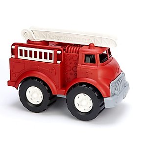 Green Toys Fire Truck, Red FFP - Pretend Play, Motor Skills, Kids Toy Vehicle. No BPA, phthalates, PVC. Dishwasher Safe, Recycled Plastic, Made in USA.