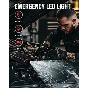 GOOLOO Jump Starter 3000A Peak Car Jumper Starter 12V SuperSafe Lithium Jump Box, Battery Booster Pack, Portable Car Battery Charger, and Jumper Cables for Up to 8.5L Gas or 6.0L Diesel Engine