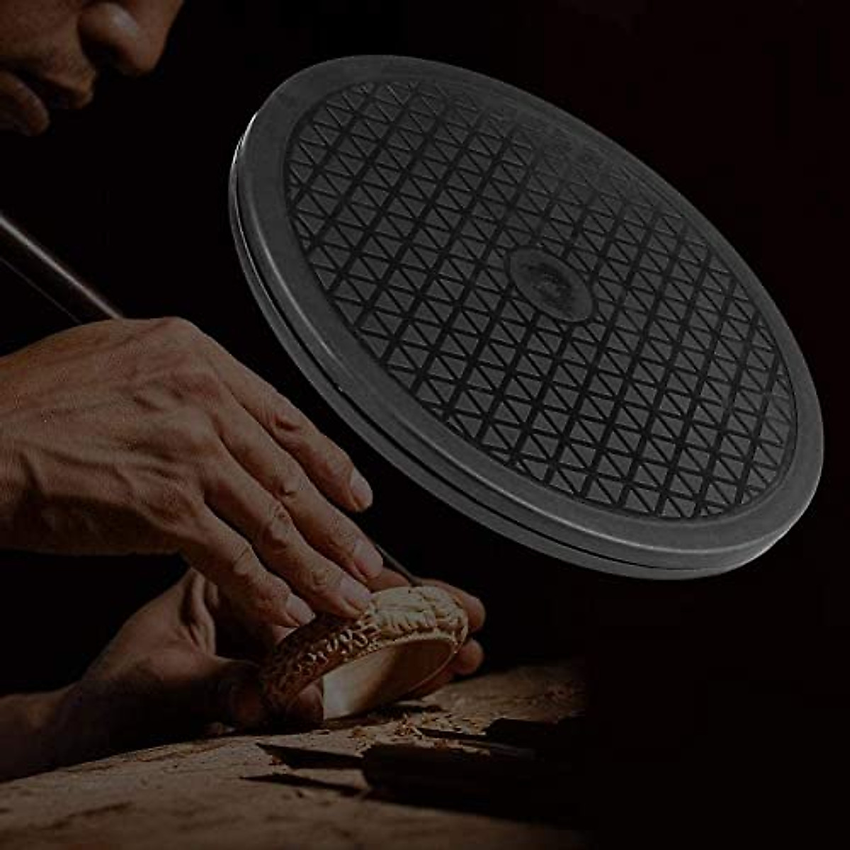 FTVOGUE Heavy Duty 360° Rotating Swivel Steel Ball Bearings Stand Turntable Platform for Monitor TV Computer Laptop (10 Inches)