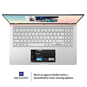 ASUS ZenBook 15 Ultra-Slim Laptop 15.6” FHD NanoEdge Bezel, Intel Core i7-10510U, 16GB RAM, 512GB PCIe SSD, GeForce GTX 1650, Innovative ScreenPad 2.0, Windows 10 Pro, UX534FTC-AS77, Grey