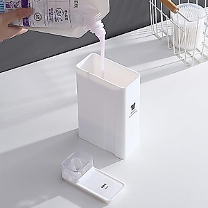 LEASON Atomizer Bottle Laundry Detergent Sub-Bottle 1000ml Large-Capacity and Washing Powder Softener Detergent Empty Bottle Refillable (Color : White)