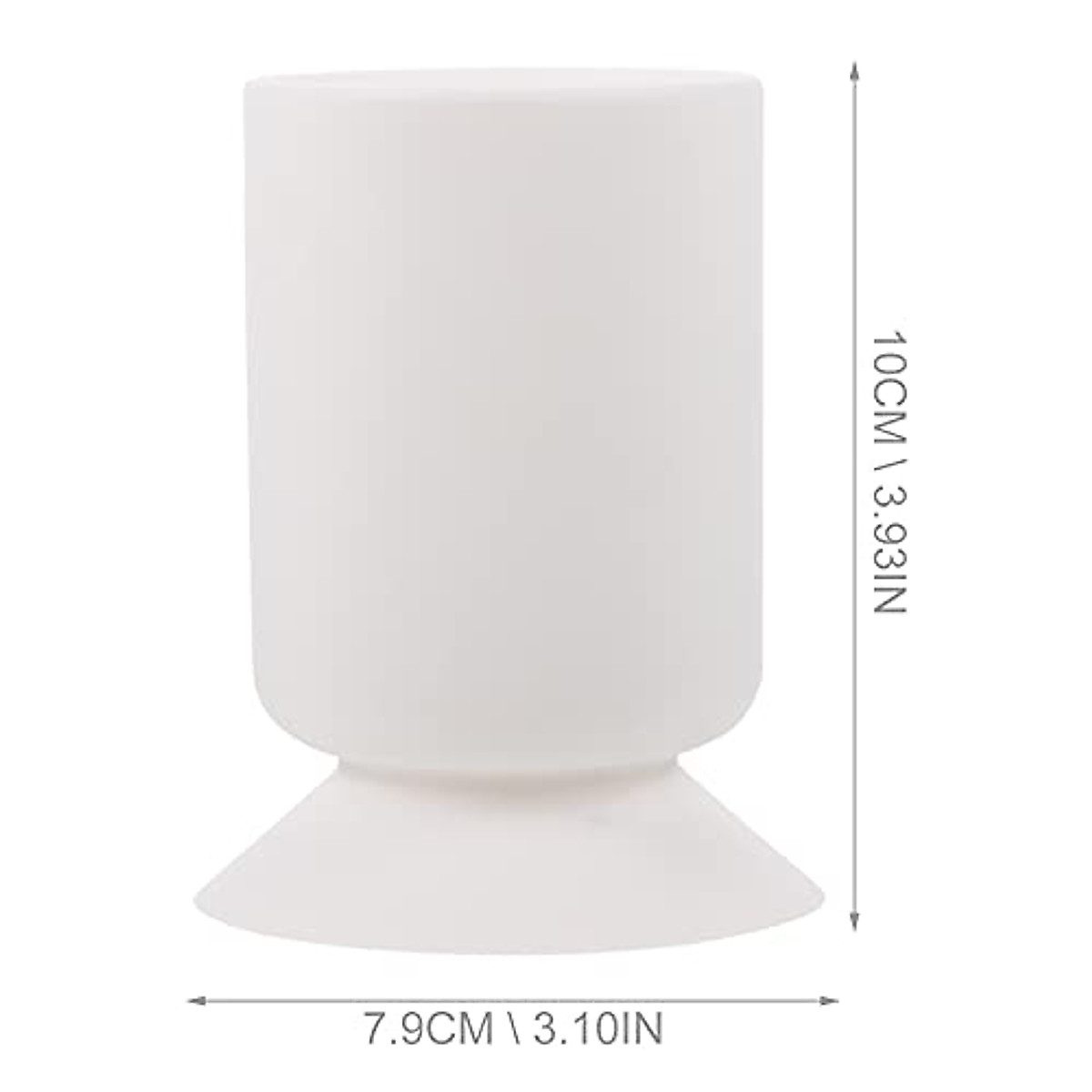 FOMIYES Silicone Pencil Holder Suction Cup Makeup Brush Holder Pencil Pen Holder for Office Desktop Storage Organizer White