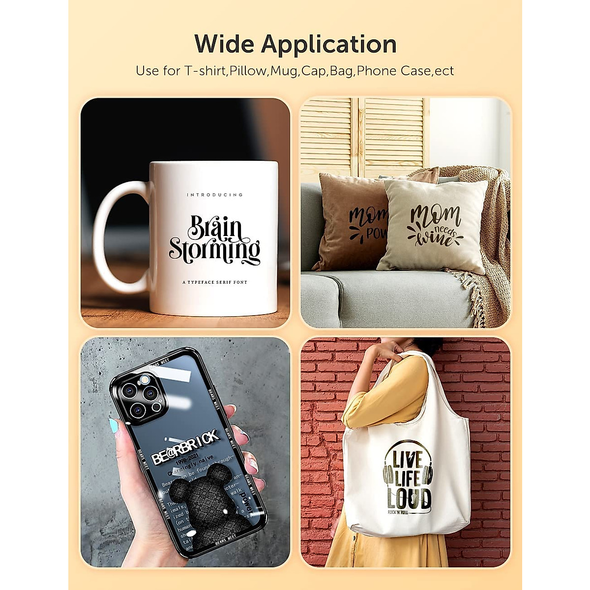 Hiipoo Sublimation Ink for EcoTank Supertank Inkjet Printers ET-2720 ET-2760 ET-2800 ET-2803 ET-3760 ET-4700 ET-4800 ET-7720 ET-2400 Heat Press Transfer on T-Shirt Mug Mask Printer(Autofill/Anti-UV)