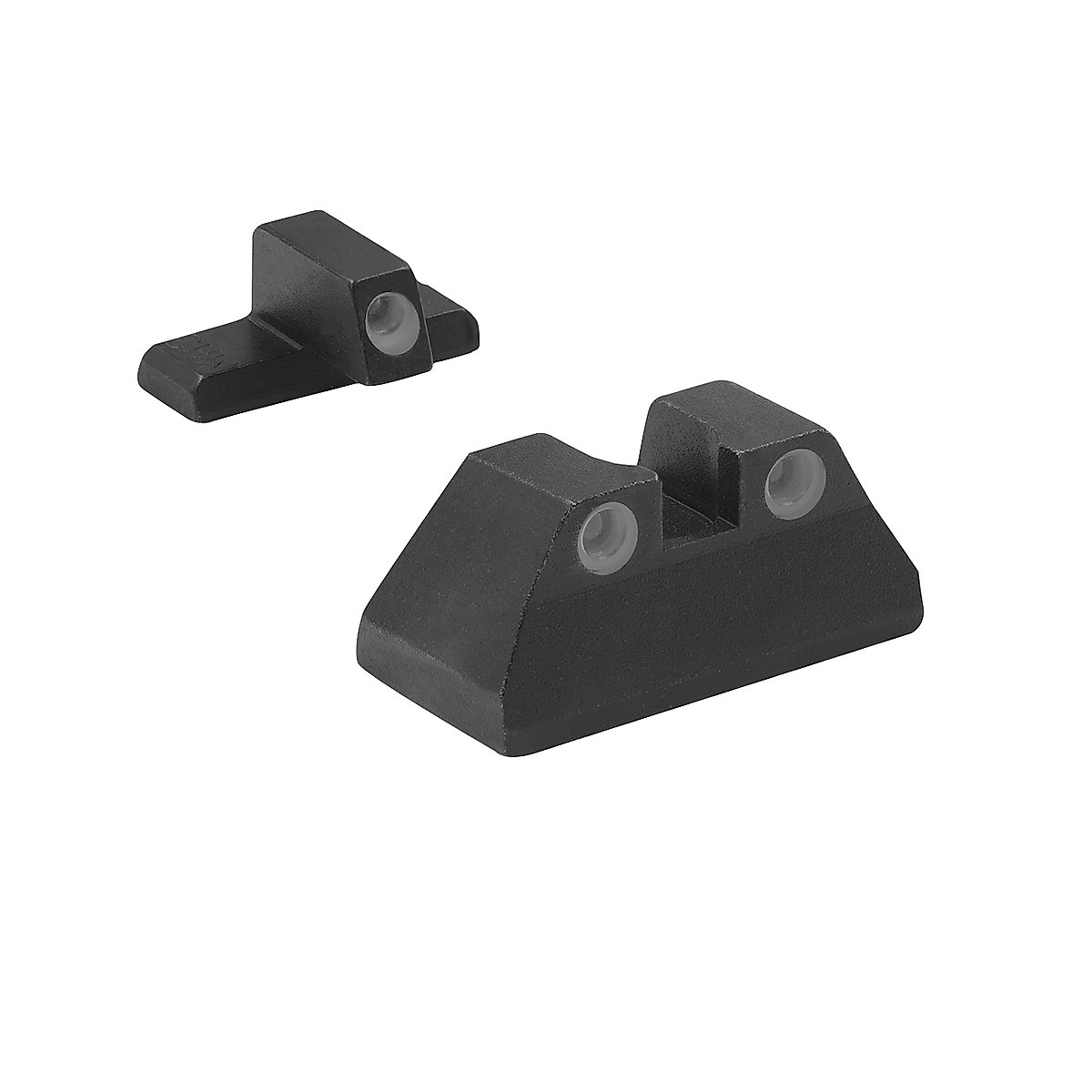 Mepro Tru-Dot tritium Night Sights Compatible with H&K USP Full Size Tactical Expert Model Yellow Orange dots Glow on Sight self Illuminated Meprolight Fixed Metal Sights