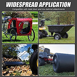 CZC AUTO 2 Pack Hitch Pin 5/8 x 4 Inch Lawn Mower Trailer Hitch Pins, Trailer Gate Pins for Simple One Handed Hook On & Off - Securely Hitch Lawn & Tow Behind Attachments, Black