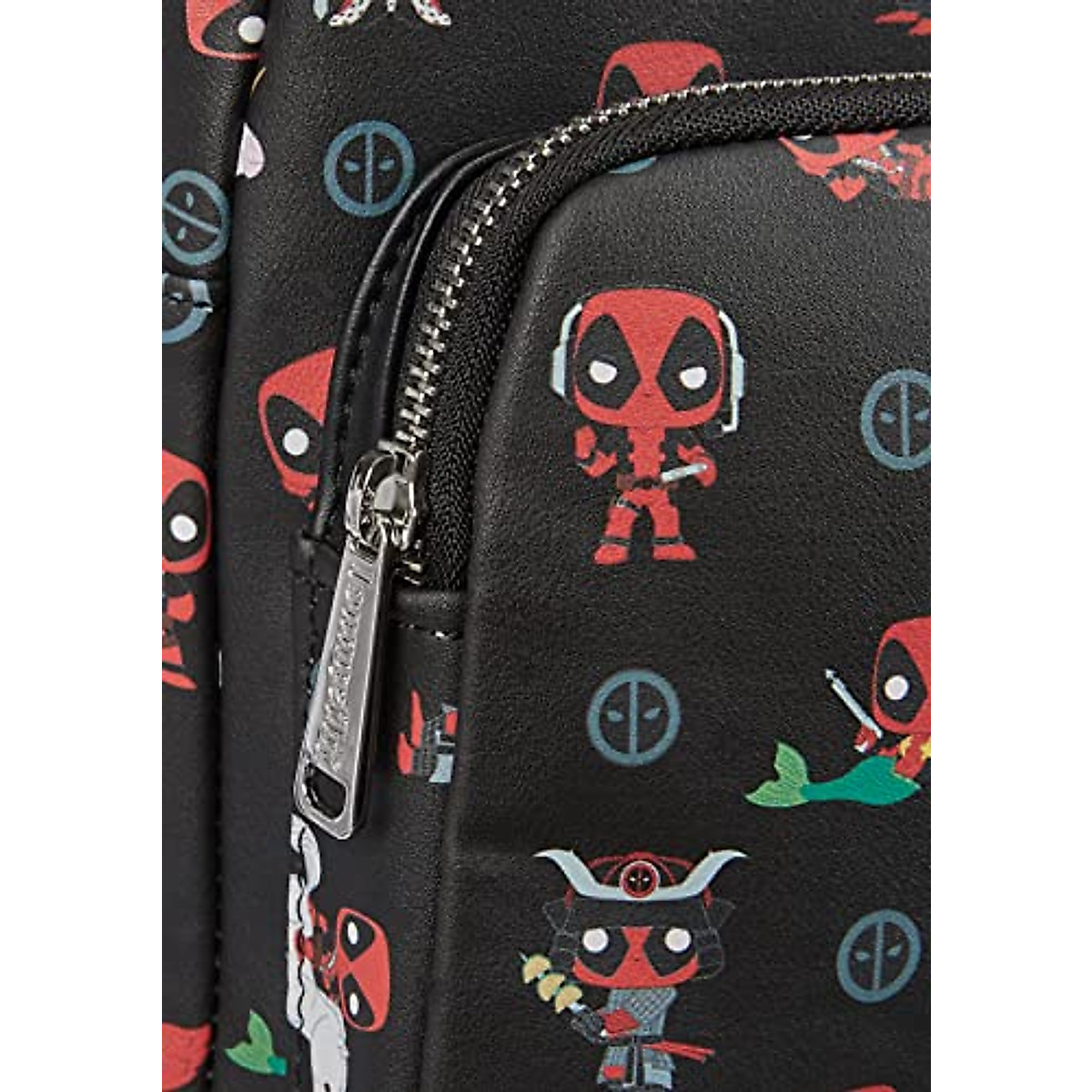 Loungefly POP Marvel Deadpool 30th Anniversay All Over Print Womens Double Strap Shoulder Bag Purse