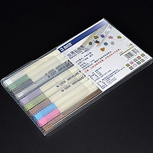 10pcs/lot Album Photo STA Metallic Multi Color Pens Markers DIY Arts & Crafts 10 Color Gel Pens