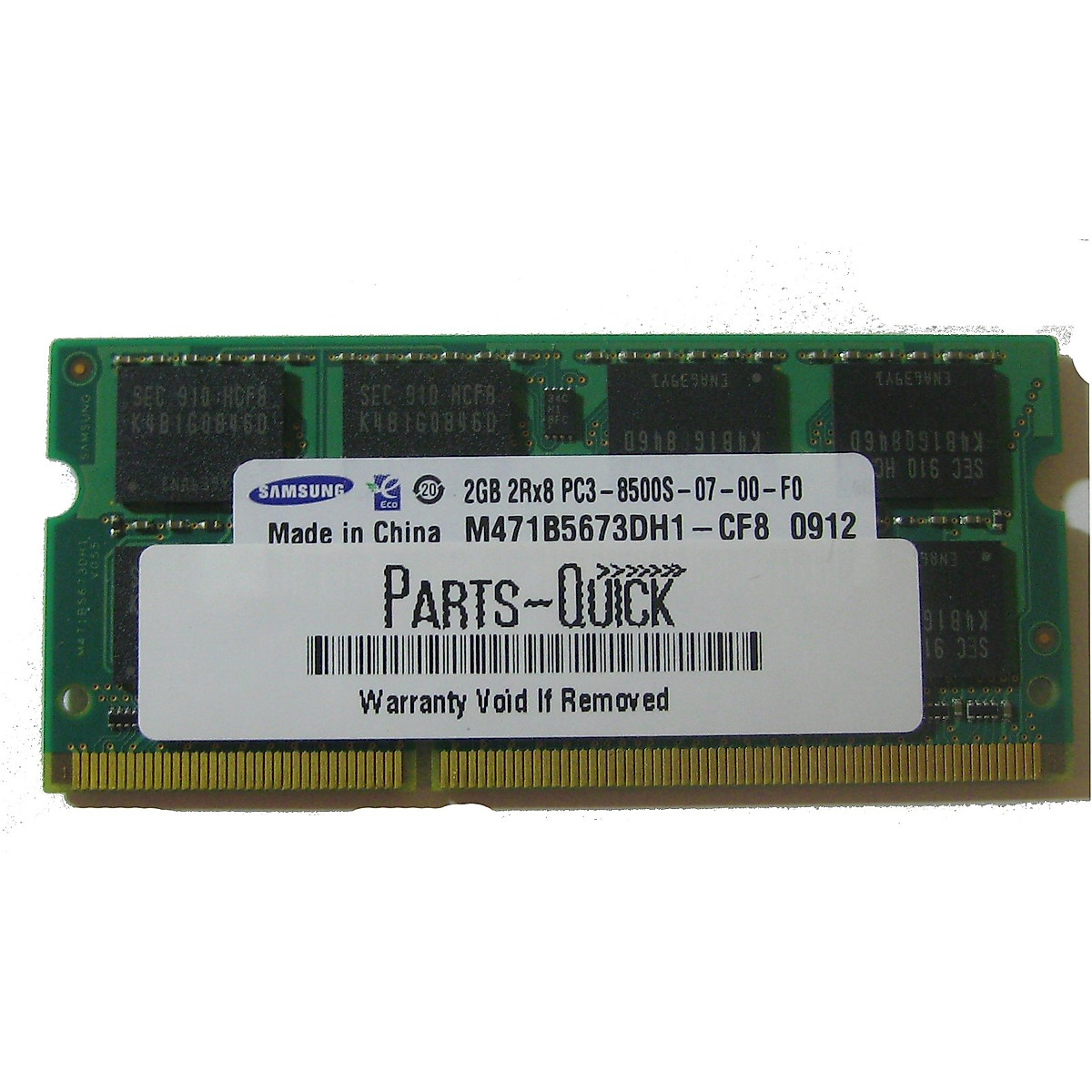 parts-quick 2GB Memory for Toshiba Mini NB305-N442BL Netbook DDR3 PC3-8500 1066MHz 204 pin SODIMM RAM