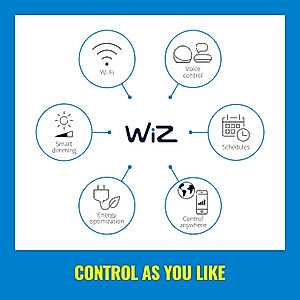 WiZ Clear 40W BA11 Tunable White Filament LED Smart Candle-Shaped Bulb - Pack of 1 - E12- Indoor - Connects to Your Existing Wi-Fi - Control with Voice or App - Matter Compatible