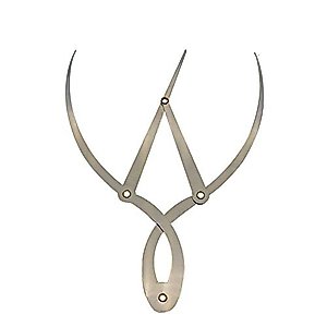 KAMILLEE Golden Mean Calipers Golden Ratio Calipers Stainless Steel Eyebrow Ruler 1:1.618 Measure Tool for Tattoo Makeup
