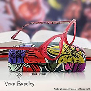 Vera Bradley Clamshell Readers Eyeglass Case, Black Bandana Medallion (Readers Case)