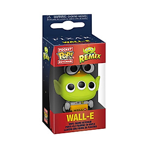Funko Pop! Keychain: Pixar Alien Remix - Wall-E, Multicolour, 2 inches
