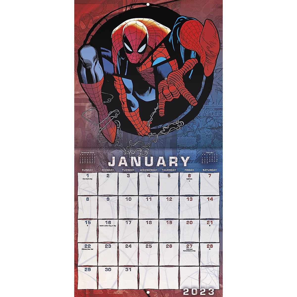 2023 Marvel Spider-Man Wall Calendar