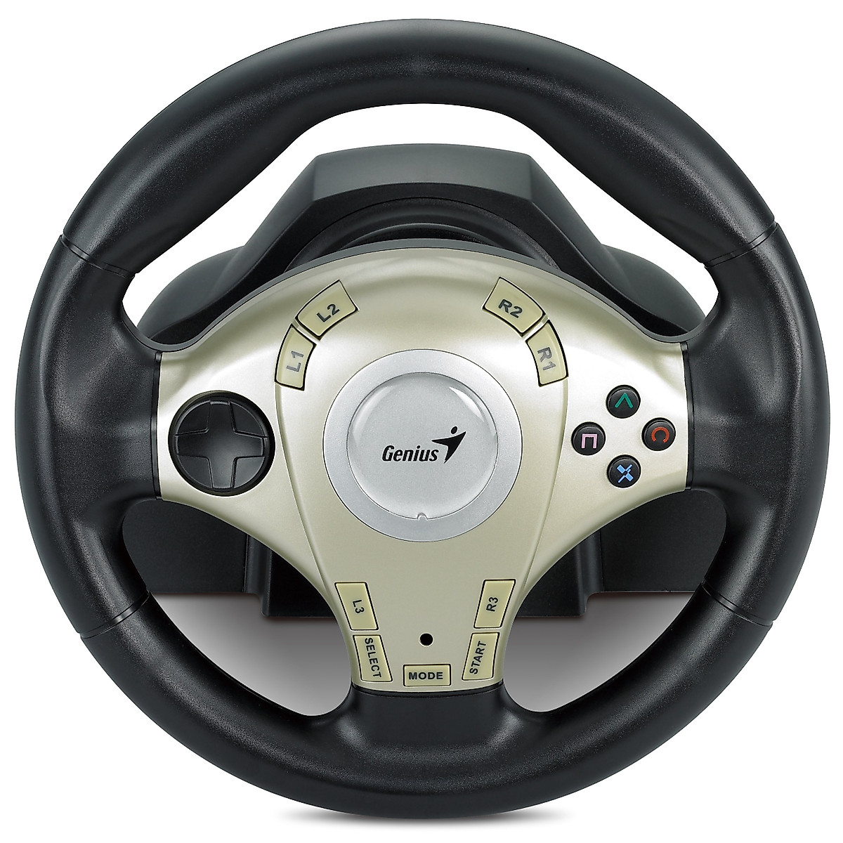 Genius TwinWheel F1 Vibration Feedback F1 Racing Wheel for PS2 and PC