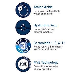 CeraVe Hydrating Cream-to-Foam Cleanser | Hydrating Makeup Remover and Face Wash With Hyaluronic Acid | Fragrance Free Non-Comedogenic | 19 Fluid Ounce