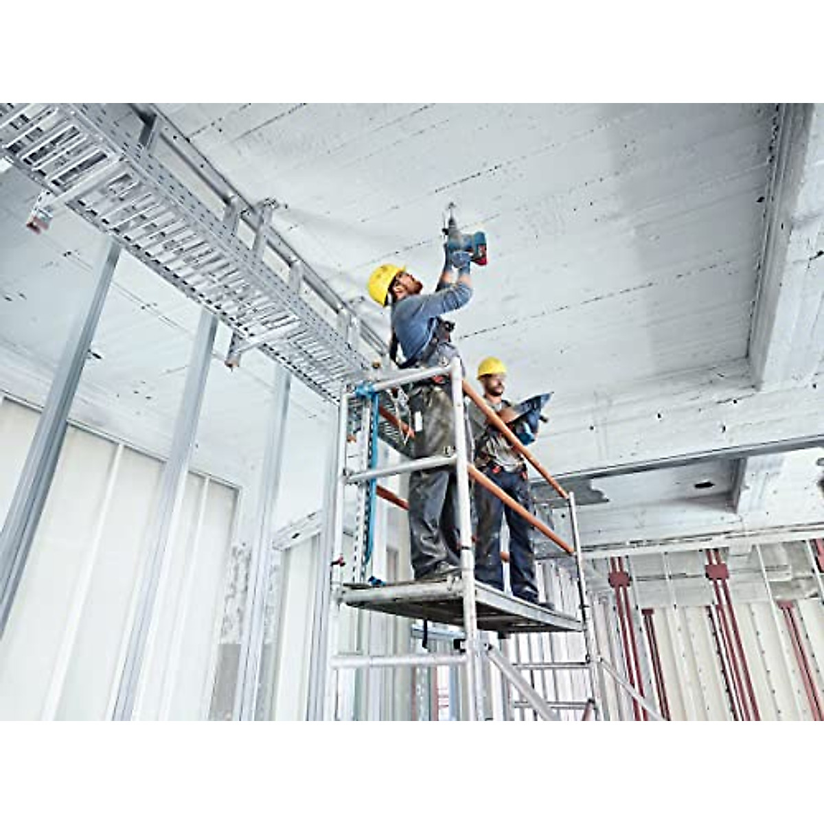 Bosch Professional 18V System GBH 18V-26 Cordless Rotary Hammer (SDS Plus, Impact Energy: 2.6 J, max. Drilling Diameter: Concrete/Steel/Wood 26/13/30 mm, excluding Batteries and Charger, in Carton)