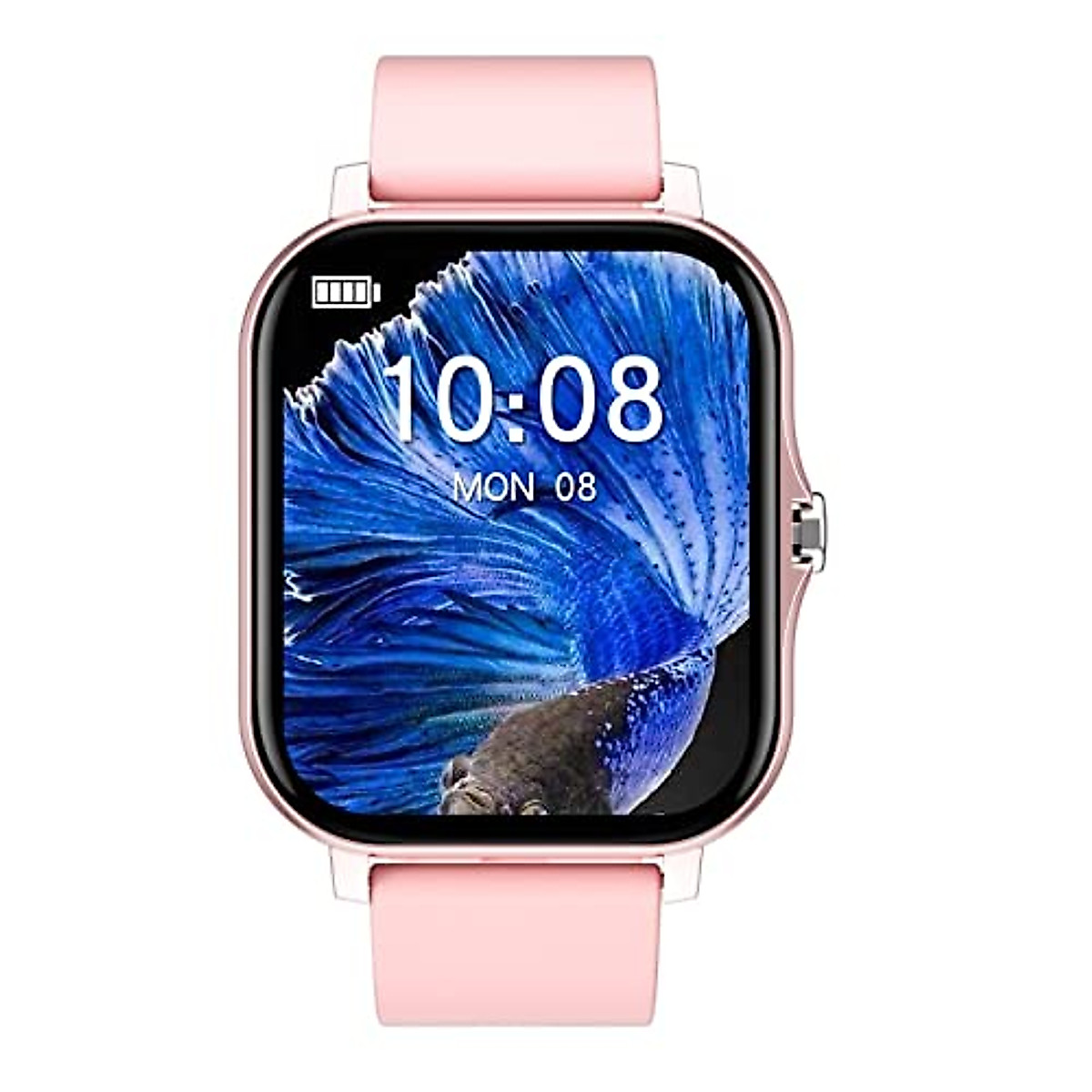 Bzdzmqm Smart Watch Can Answer Calls and Text, 1.7In HD Touch-Screen Smartwatch for iOS Android Waterproof Sport Watch Call/Text (Pink)