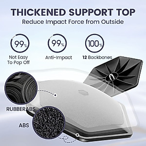 ToVii Golf Travel Bag Support Pole, Telescopic Golf Travel Bag Support System Aluminum Alloy Golf Support Rod and Hexagon Anti-Impact Support Top, Golf Club Travel Support Protection (Black)