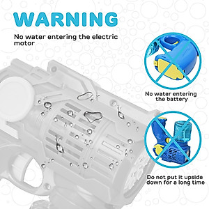 TOY Life 3 Pack Bubble Guns for Kids Outdoor Game for Kids Bubble Machine Bubble Maker Bubbles for Toddlers with Bubble Solutions Automatic Bubble Blaster Gun Bubble Toys Kids Outdoor Activity