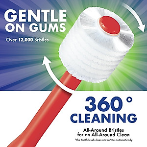 Brilliant Oral Care Kids Toothbrush with Soft Bristles and Round Head, for a Child Approved, Easy to Use All-Around Clean Mouth, Ages 5-9 Years, Purple, 1 Pack