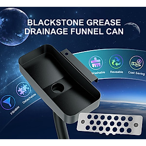 Upgrade Rear Blackstone Grease Catcher,Blackstone Grease Trap with Separate Magnetic Grease Gate for Blackstone,Innovative Blackstone Griddle Accessories,Compatible with Blackstone 36"