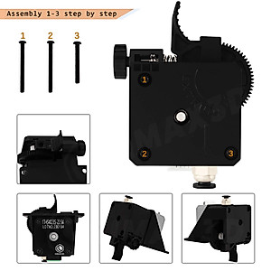 SIMAX3D Titan Extruder Parts 3D Printer Stock Feeder Compatible with ANYCUBIC Mega S X Series,CR10,Ender 3 Series DIY 3D Printer, ED3 V6 Hotend J-Head Bowden Mounting Bracket 1.75mm PLA Filament