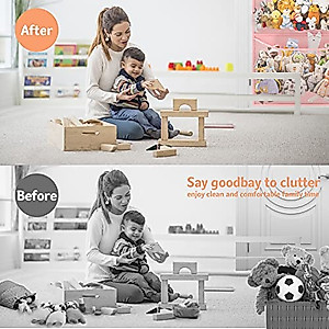 Stuffed Animal Storage, Over The Door Organizer for Closet, Plush Toy, Stuffed Animal Holder with 7 Mesh Pockets, Hanging Door Organization for Kids Room, Nursery, Bedroom