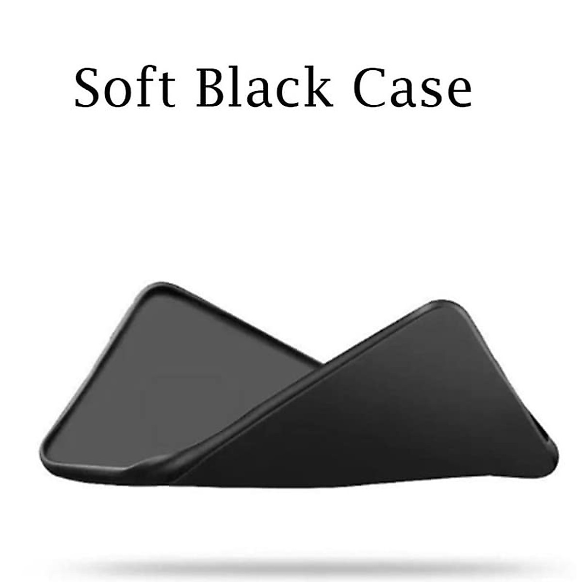 AQGG Case for Motorola ThinkPhone [6.60"] Phone Cases, Soft Silicone Bumper Shell Black Flexible Rubber Phone Protective Cases TPU Cover for Motorola ThinkPhone -Black