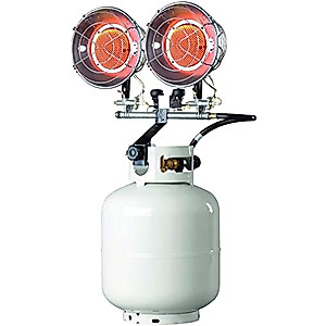 8,000-30,000 BTU Double Tank top Heater, Portable Outdoor Propane Heater