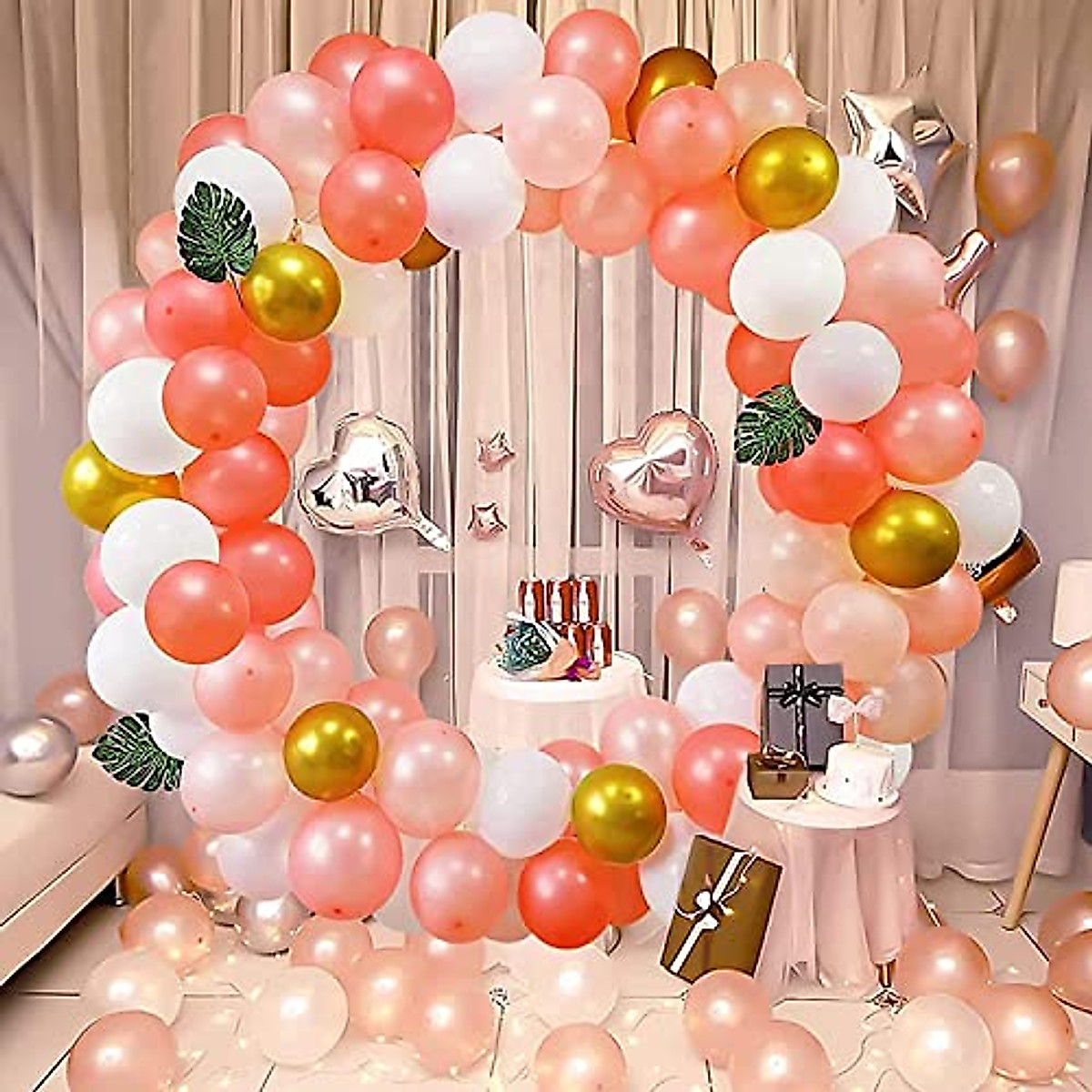 YYQQ Round Balloon Arch Kit, Balloon Circle Frame Kit, Balloon Arch Garland Kit for Holder Wedding, Christening, Decoration, Large Photo Background, Birthday, Party Decor (180cm)