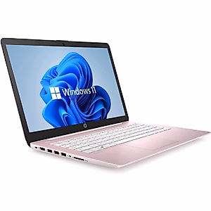 HP Stream 14inch HD(1366x768) Display, Intel Celeron N4000 Dual-Core Processor, 4GB SA RAM, 64GB eMMC, HDMI, WiFi, Webcam, Bluetooth, Win11 S, Royal Pink (Renewed)