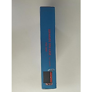 HEYSTOP Switch Case and Screen Protector - Dockable Soft TPU Protective Cover for Nintendo Console With 6 Thumb Grips and Accessories