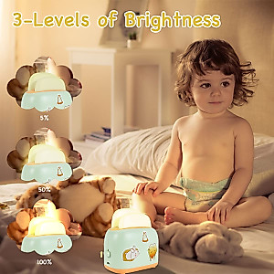 THAYLA Cute Night Lights with USB Rechargeable & Kawaii Stickers for Kids Toaster Lamp Bread Night Light Room Desk Decor for Bedroom, Baby Nursery, Living Room, Dining Pink