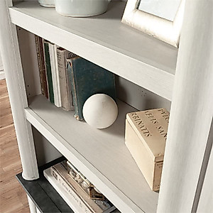Sauder Palladia 5-Shelf Library Bookcase in Glacier Oak, Glacier Oak Finish
