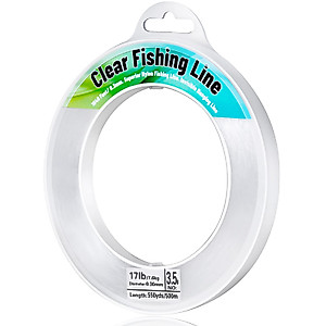 Fishing Wire 1640 FT Mckanti Fishing Line Clear Nylon String Invisible Hanging Beading Wire Strong Abrasion Resistant Monofilament Fishing Line for Balloon Garland Hanging Crafts Decorations